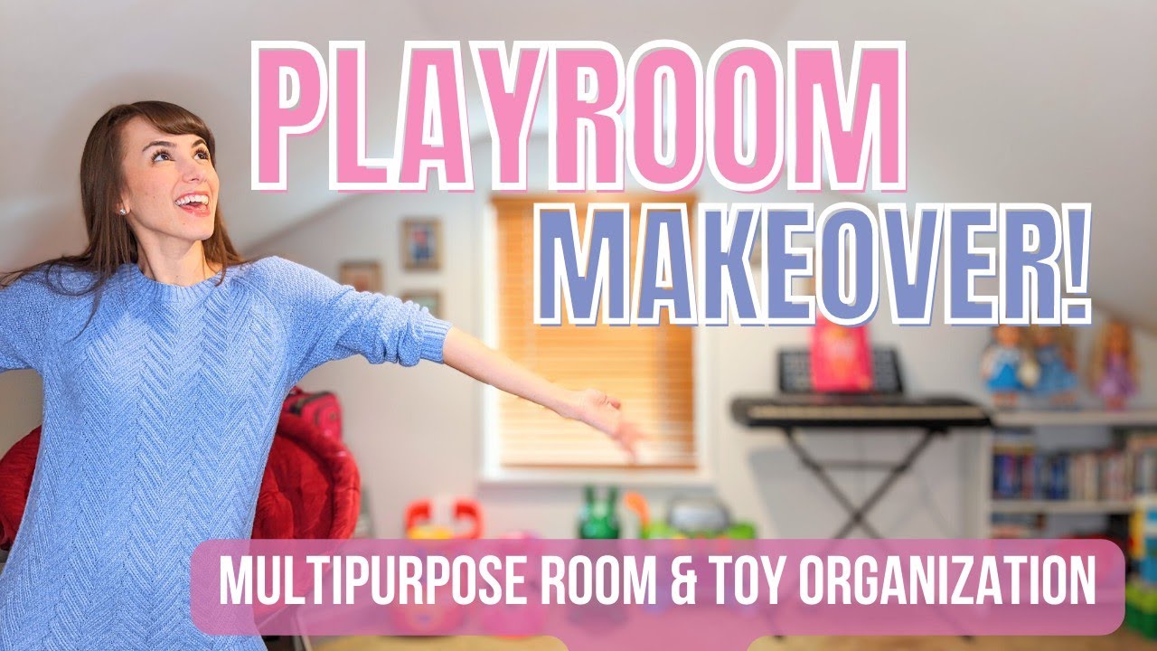 🧸PLAYROOM MAKEOVER! Toy Organization Ideas for a Small Space 🧮 Declutter & Organize w/ Me! - YouTube
