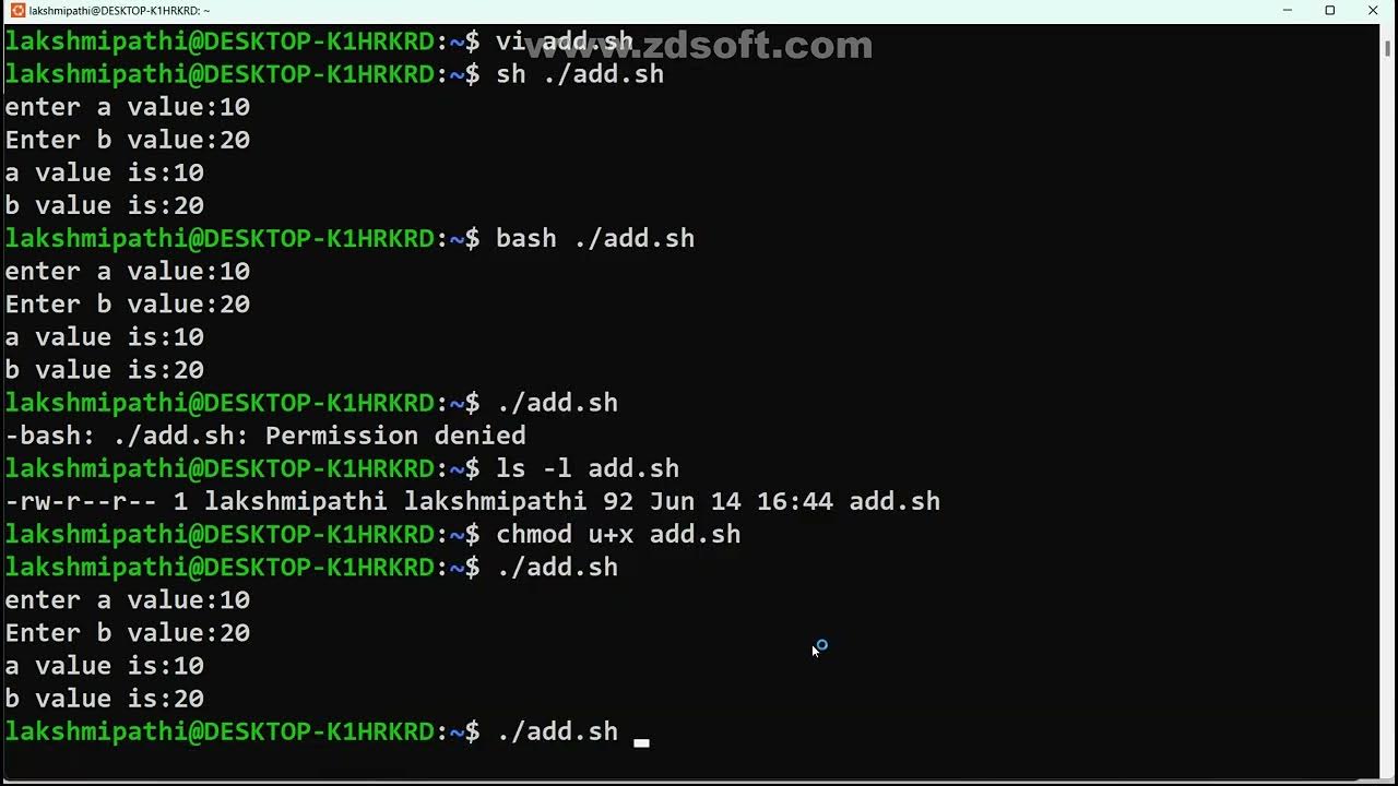 Shell Script 2 - YouTube