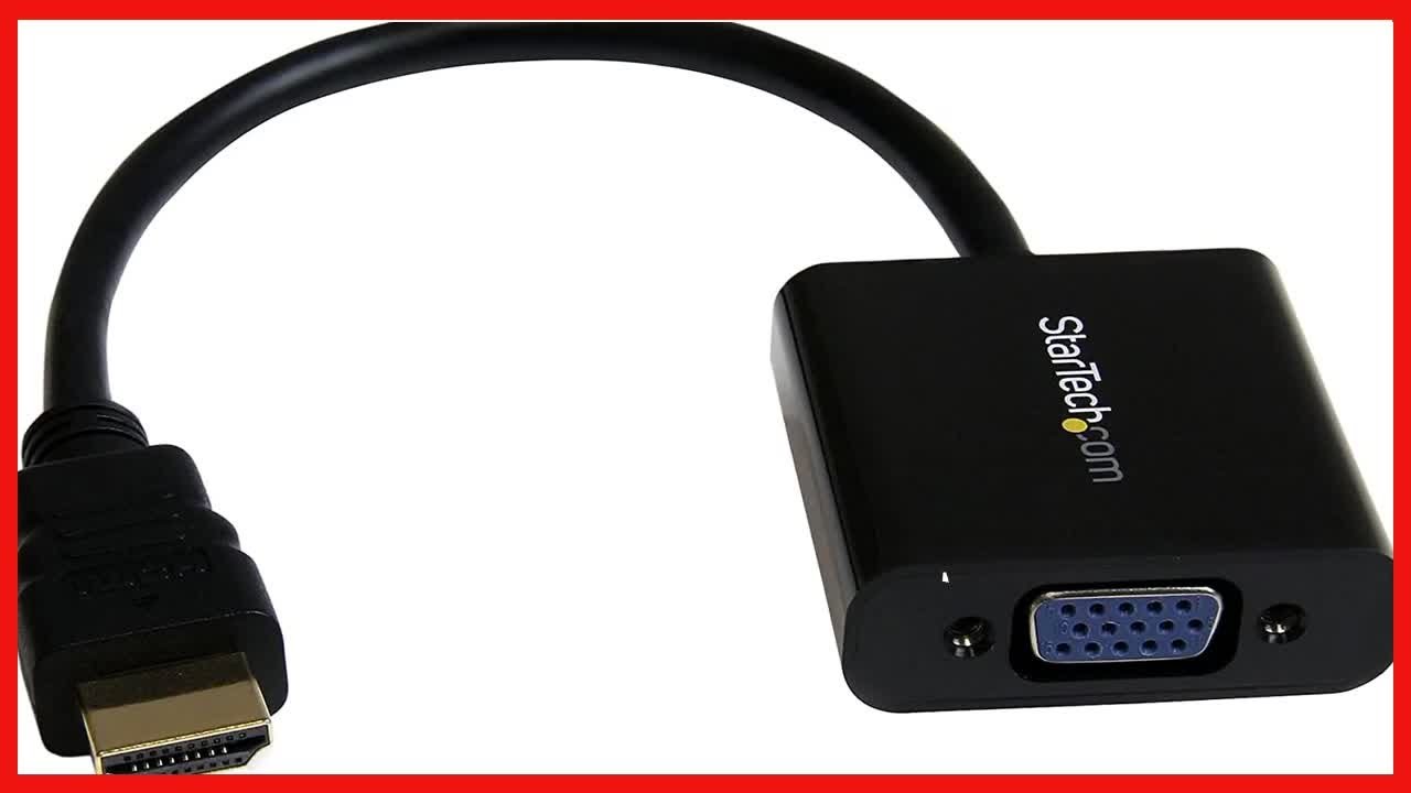 StarTech.com 1080p 60Hz HDMI to VGA High Speed Display Adapter - Active ...