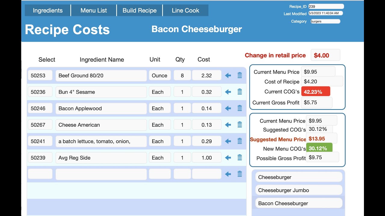 Recipe Program Demo - YouTube