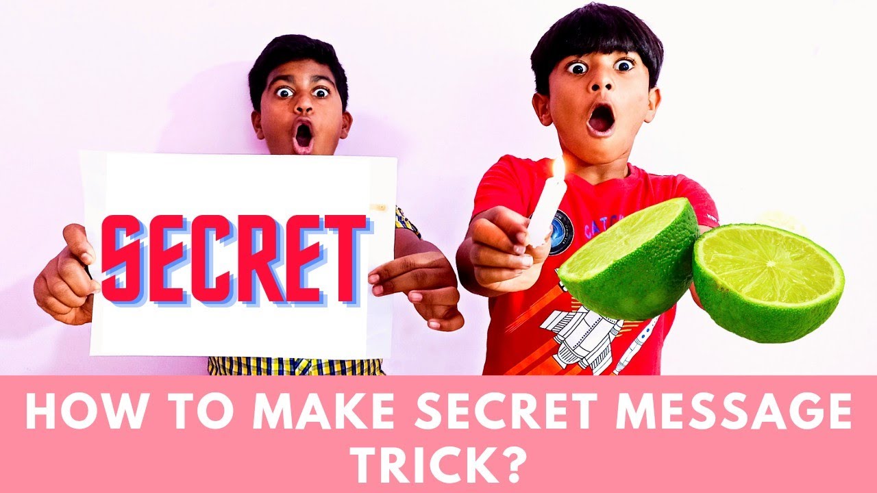 How To Write Secret Message Easy Method | Invisible Message Trick - YouTube