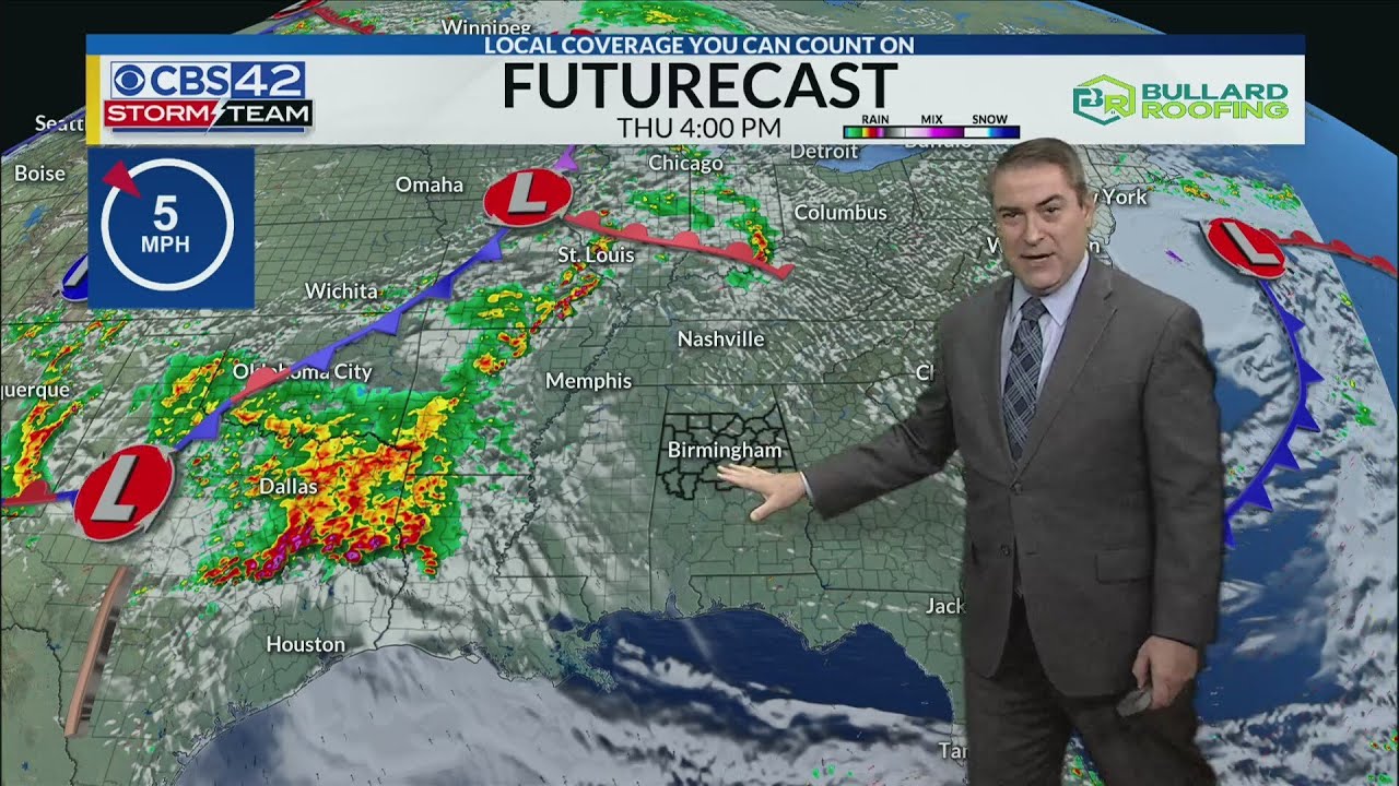 May 15th CBS42 News @ 10pm Weather Update - YouTube