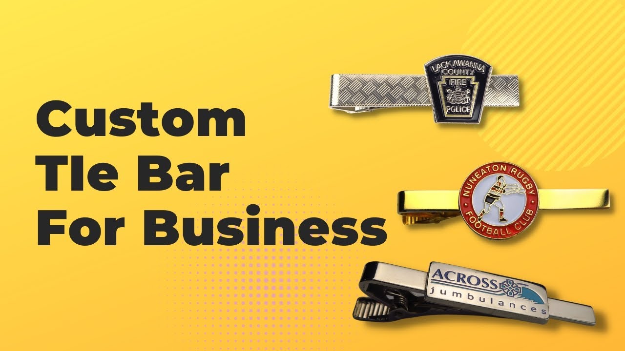 Custom Logo Tie Bar For Business - YouTube