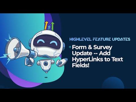 Form & Survey Update -- Add HyperLinks to Text Fields! - YouTube