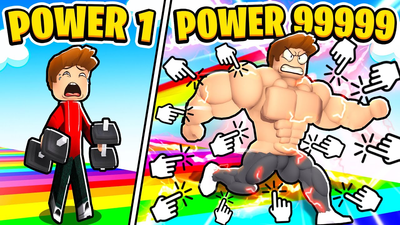 ROBLOX STRONG MAN RACE CLICKER WITH CHOP CHALLENGE - YouTube