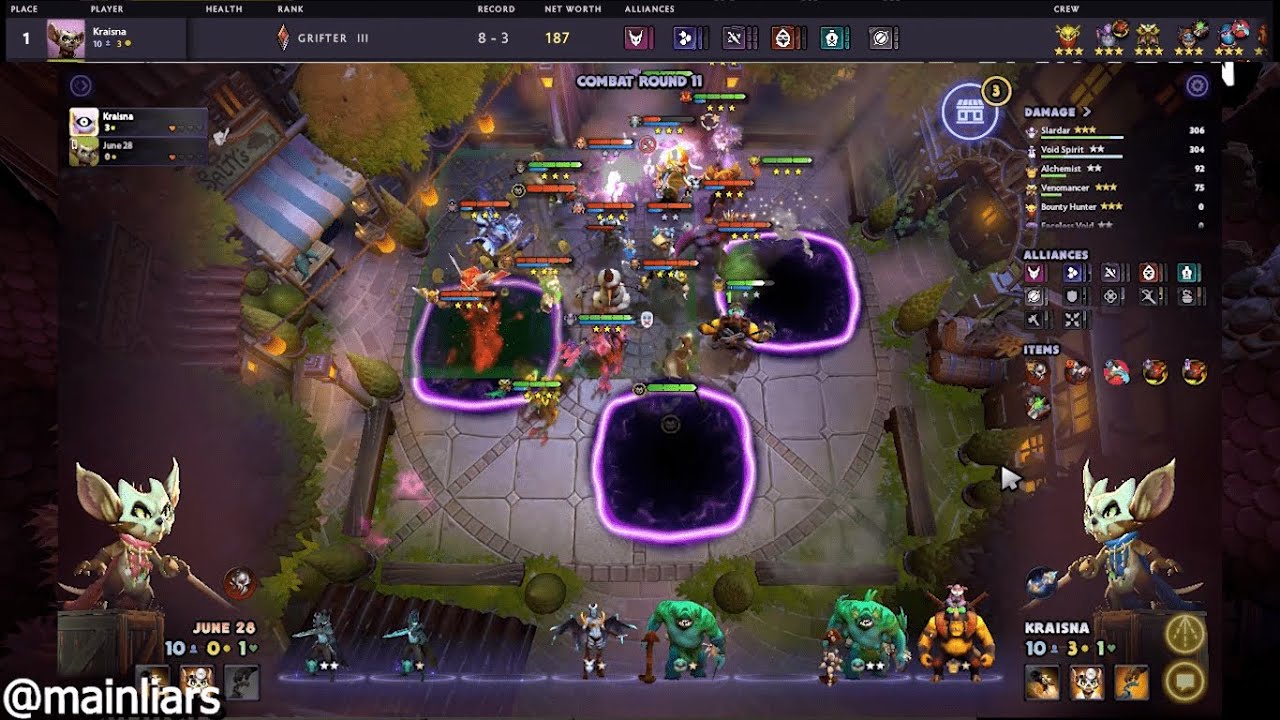 Alliance : 6 Assassin - 3 Void - 3 Poison - 2 Rogue - 2 Scarled - 1 ...