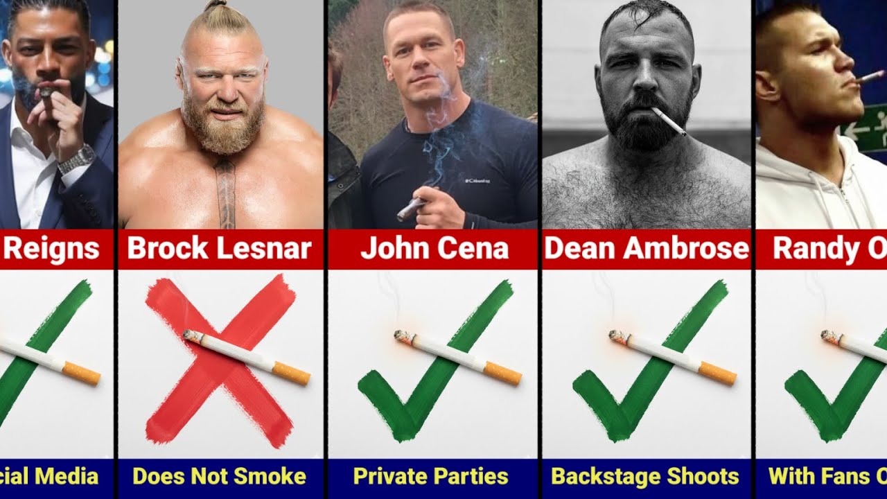 WWE Wrestlers Face Off: Smokers vs Non-smokers - YouTube