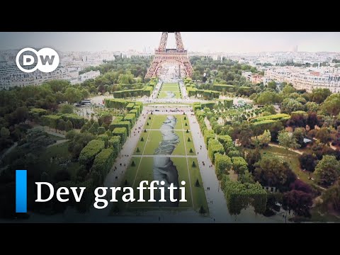 Eyfel Kulesi’nin önünde dev graffiti - DW Türkçe