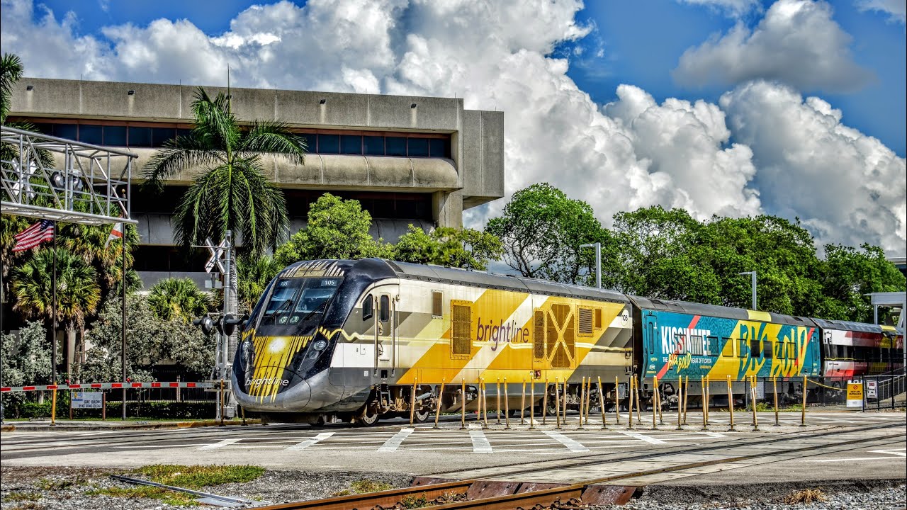 A Few Catches on the Florida East Coast & Brightline Railways - YouTube