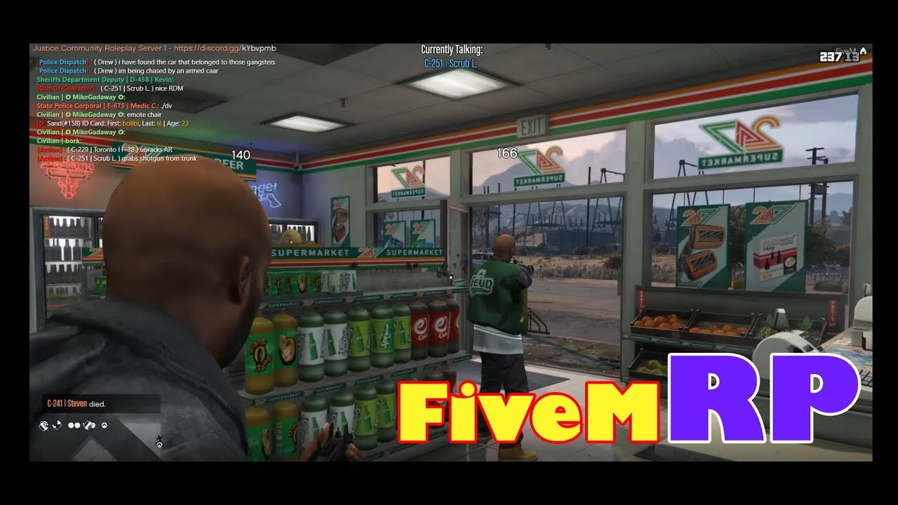 FiveM #1 - Drive-bys and Stand-offs!! - YouTube