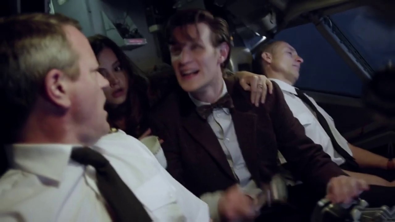 The Doctor And Clara Pilot A Plane | The Bells Of Saint John | Doctor ...
