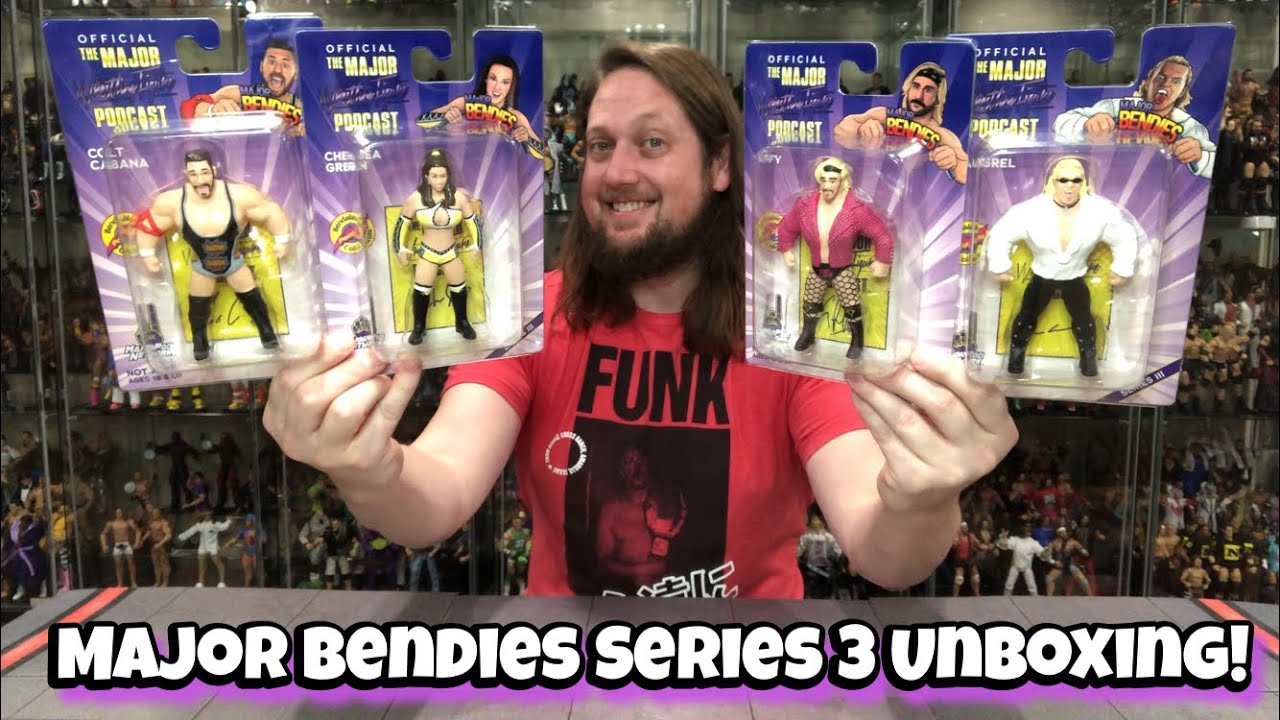 Major Wrestling Figure Podcast Series 3 Bendies Unboxing & Review ...