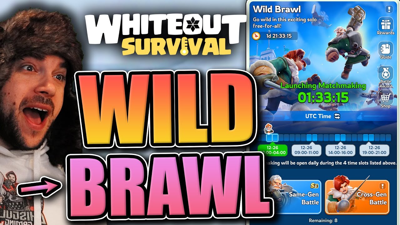 Wild Brawl Gameplay [fun new FFA game mode] Whiteout Survival - YouTube