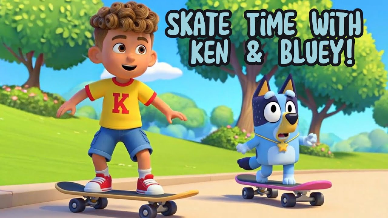 Let’s Skate, Bluey! | A Sweet Kids Music Video - YouTube