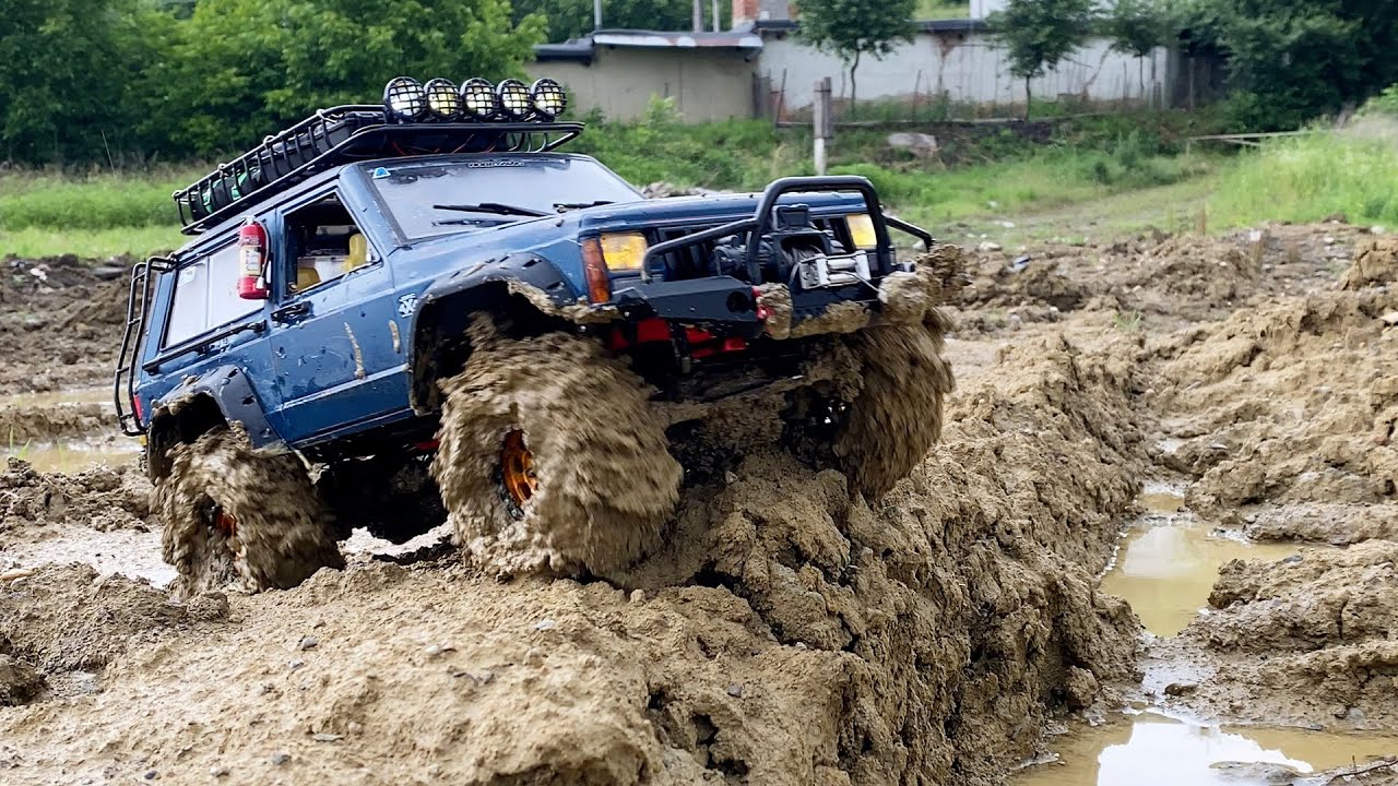 RC Car 1/10 Scale Jeep Cherokee Hard Body Injora Chassis | MUD SURVIVAL ...