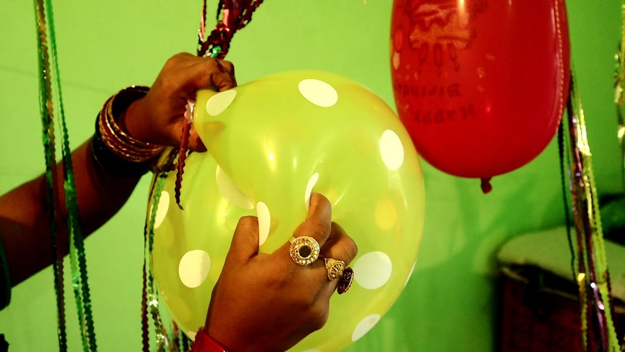 Blue and Pink Color Balloons Popping Show // Happy Birthday Balloon Pop ...