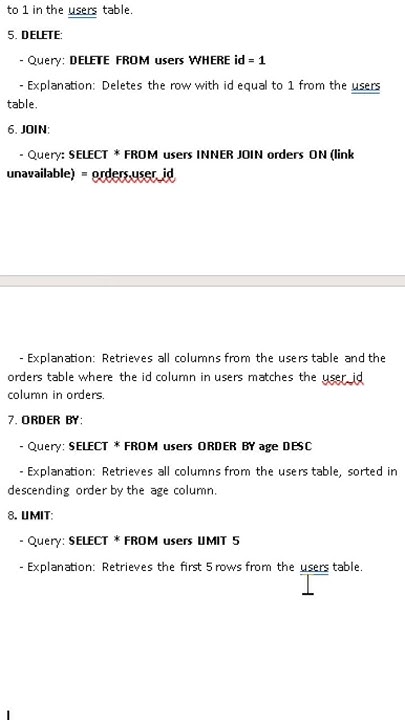 Important SQL Queries #education - YouTube