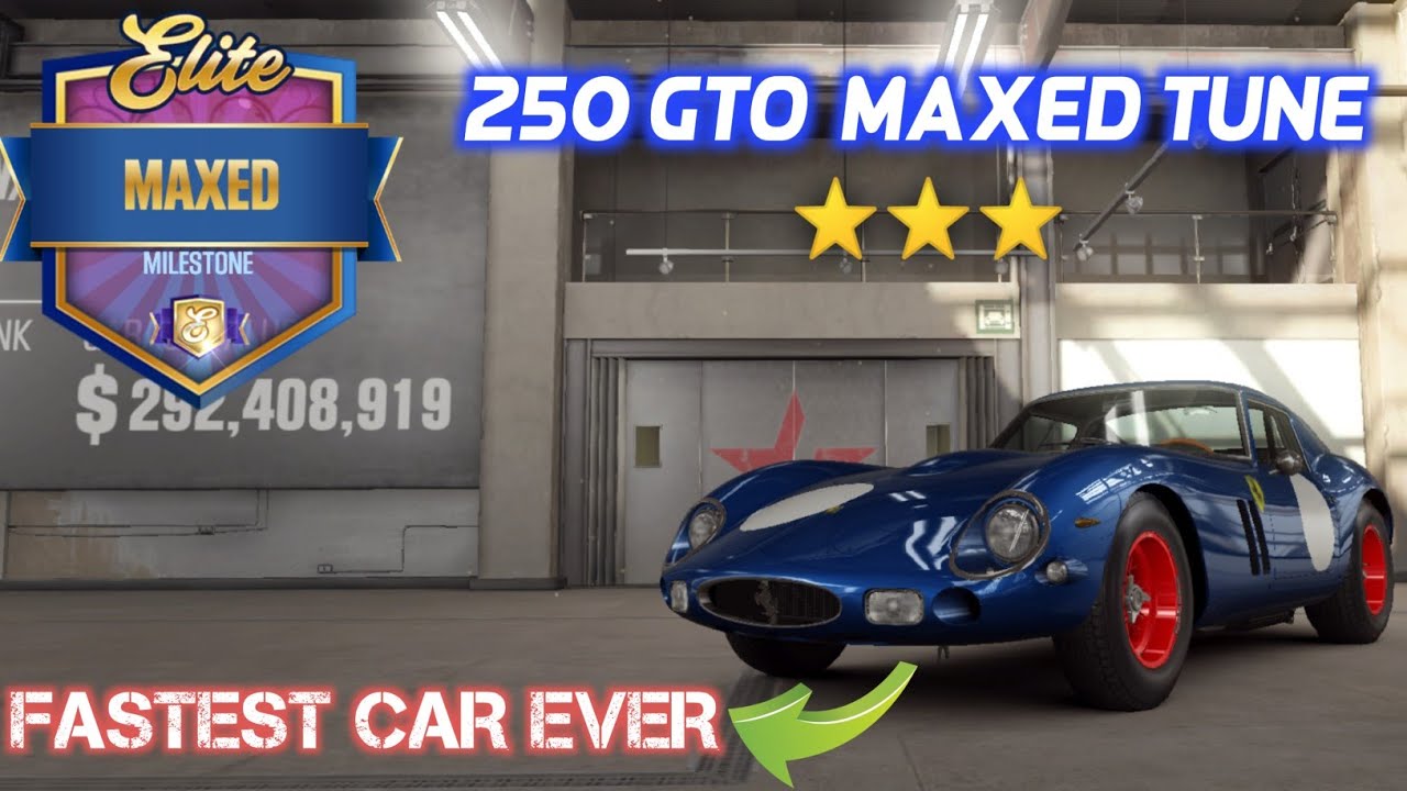 CSR2 250GTO MAX TUNE | 3 STAR CAR | FASTEST TIER2 CAR - YouTube