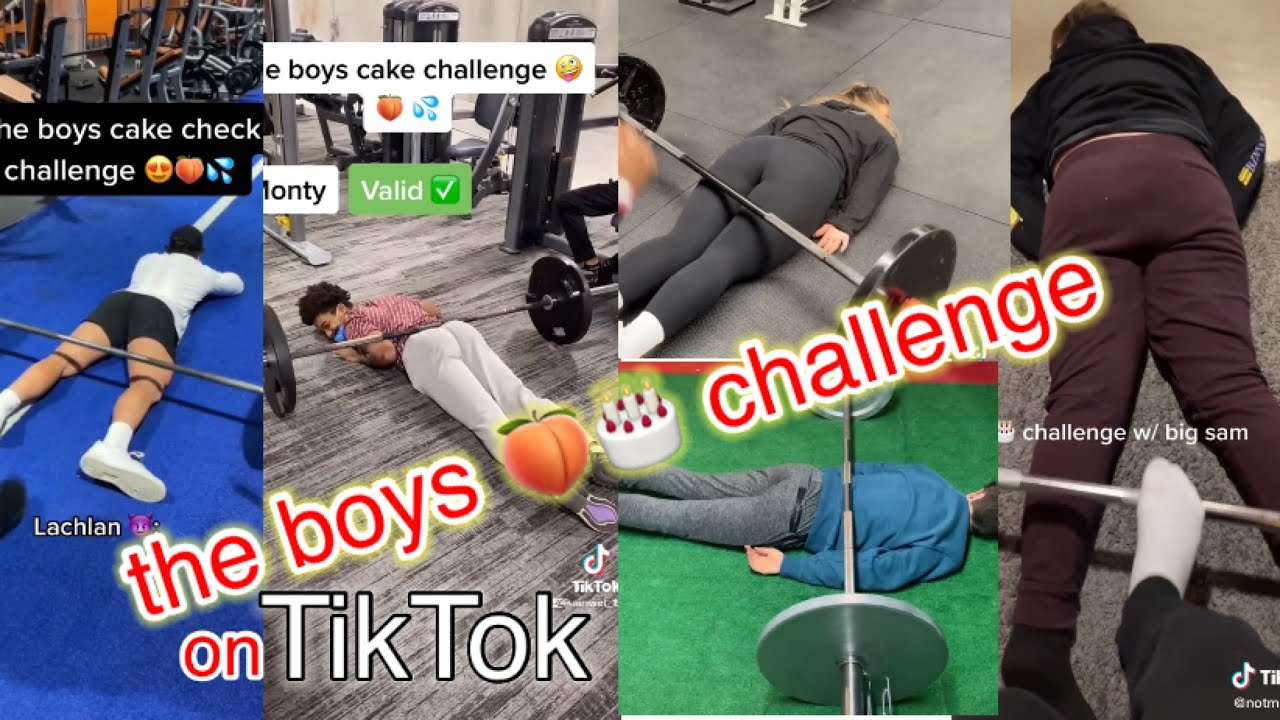 the boys cake challenge 🍑 on TikTok - YouTube