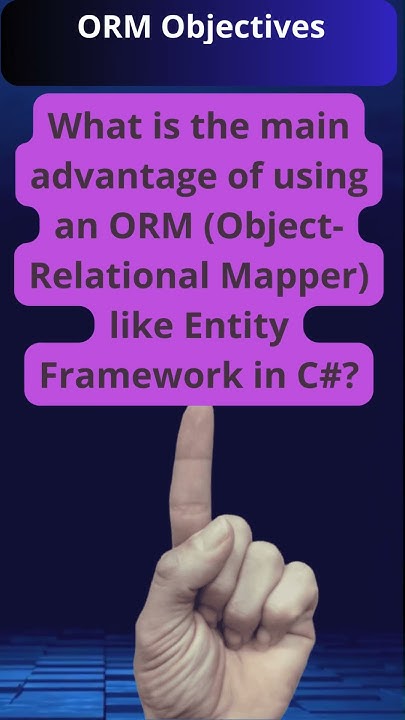 Simplifying Data Management with ORM in C#: Entity Framework - YouTube