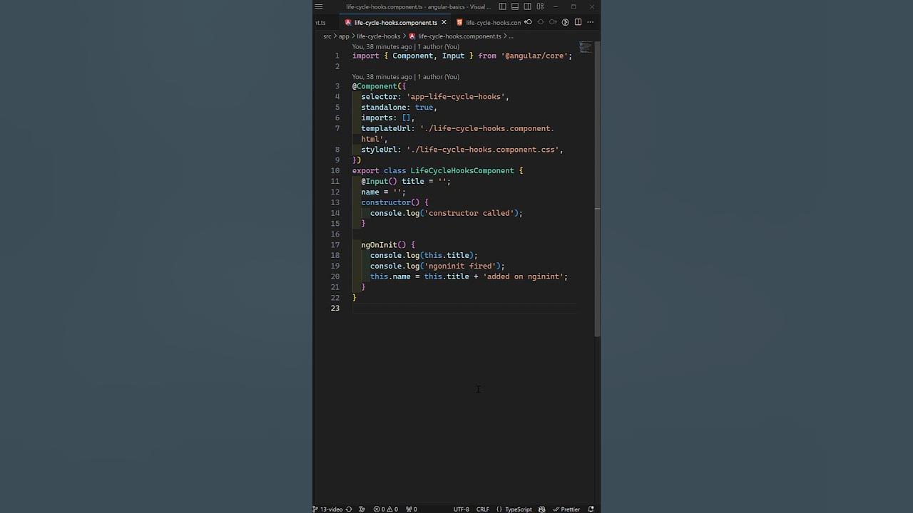 What is angular component life cycle hooks - #Angular17 #leelawebdev - YouTube