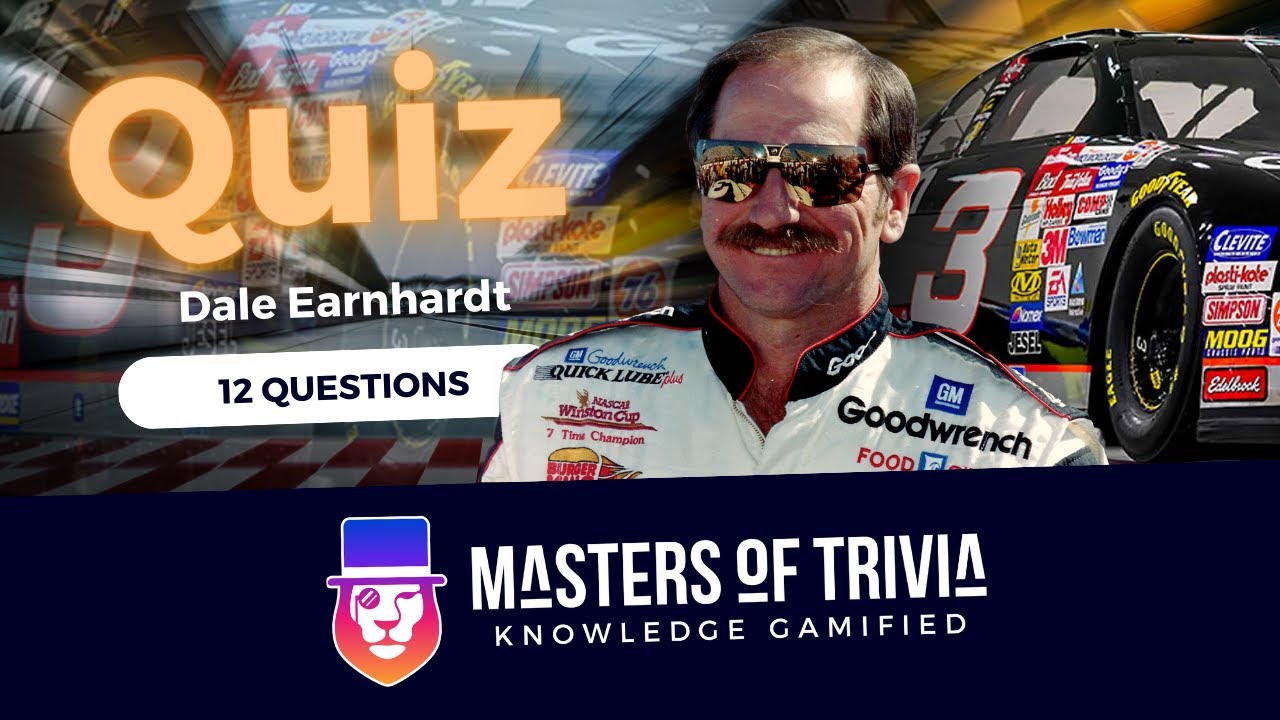 The Dale Earnhardt Trivia Quiz #DaleEarnhardt #nascar - YouTube