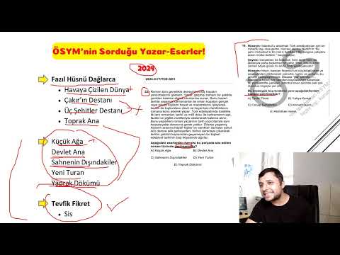 ÖSYM^NİN AYT EDEBİYATTA SORDUĞU SON 5 YILLIK YAZAR VE ESER FUL TEKRAR
