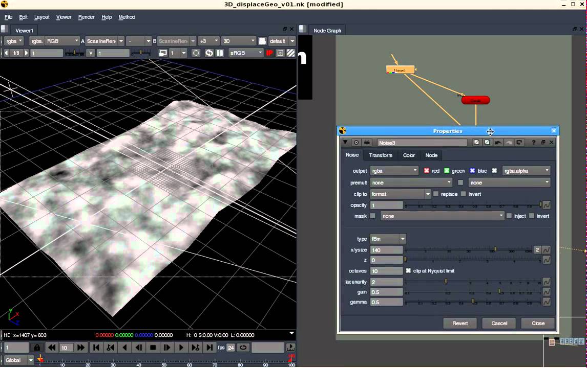 NUKE 3D - DisplaceGeo - YouTube