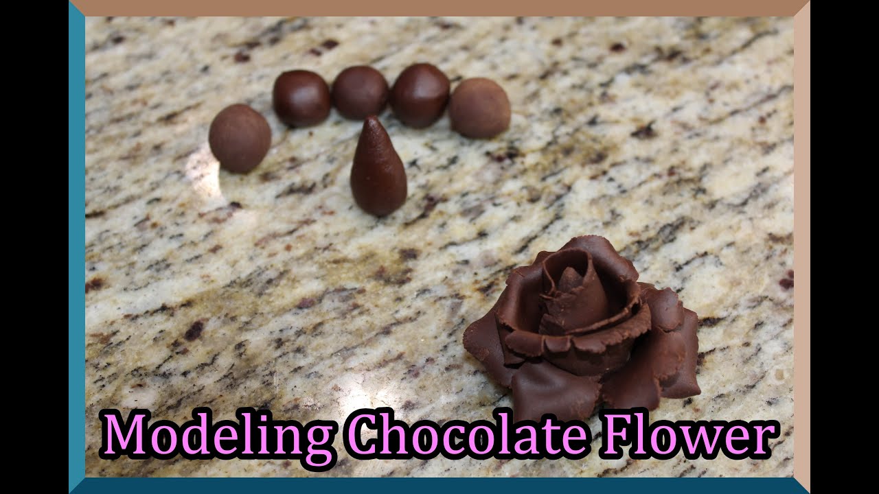 Chocolate Flower tutorial- How to make Modeling Chocolate Rose in Urdu ...