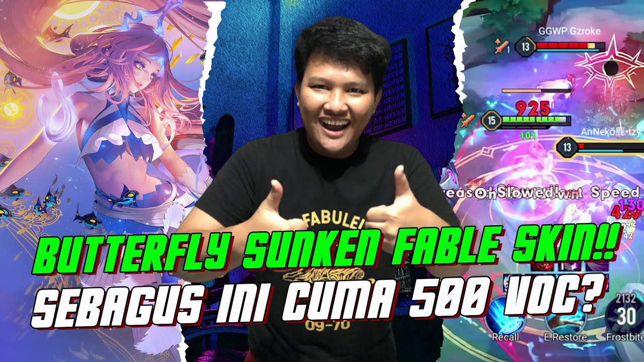BUTTERFLY SUNKEN FABLE SKIN!! Sebagus ini cuma 500 voucher - YouTube