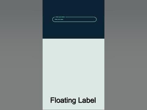 Floating Label | HTML & CSS #shorts #webdesign #html #css #programming - YouTube