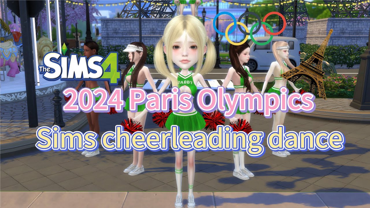 Paris Olympics cheerleading dance in front of eiffel tower 2024【The ...