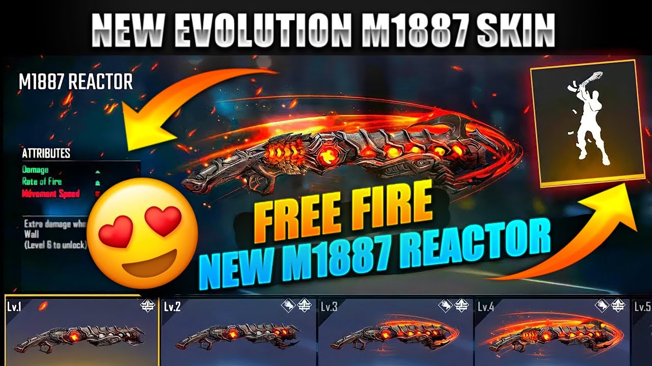 New M1887 Evo Skin | New Evo M1887 Gun Skin ff | Next Evo Gun Skin Free ...