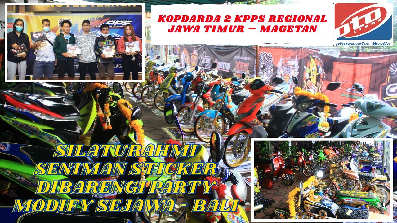 Silaturahmi Seniman Sticker Bareng Parkir Motor Mahal di Telaga ...