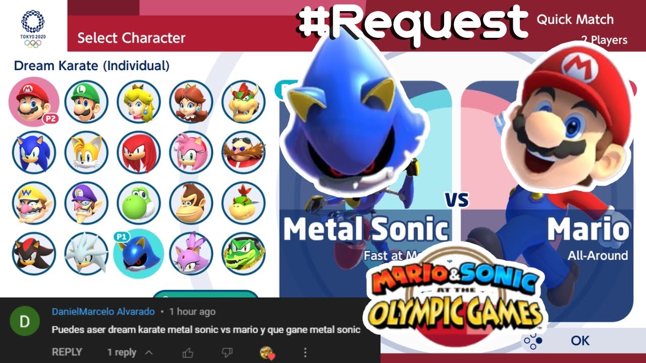 Mario & Sonic at the Olympic Games Tokyo 2020 : Gameplay (2 Players ...