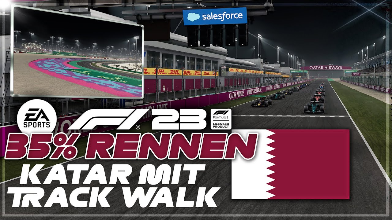 F123 - KATAR mit 35% Rennen 😍 Geile Fights mit CPU Test, SC + Track ...