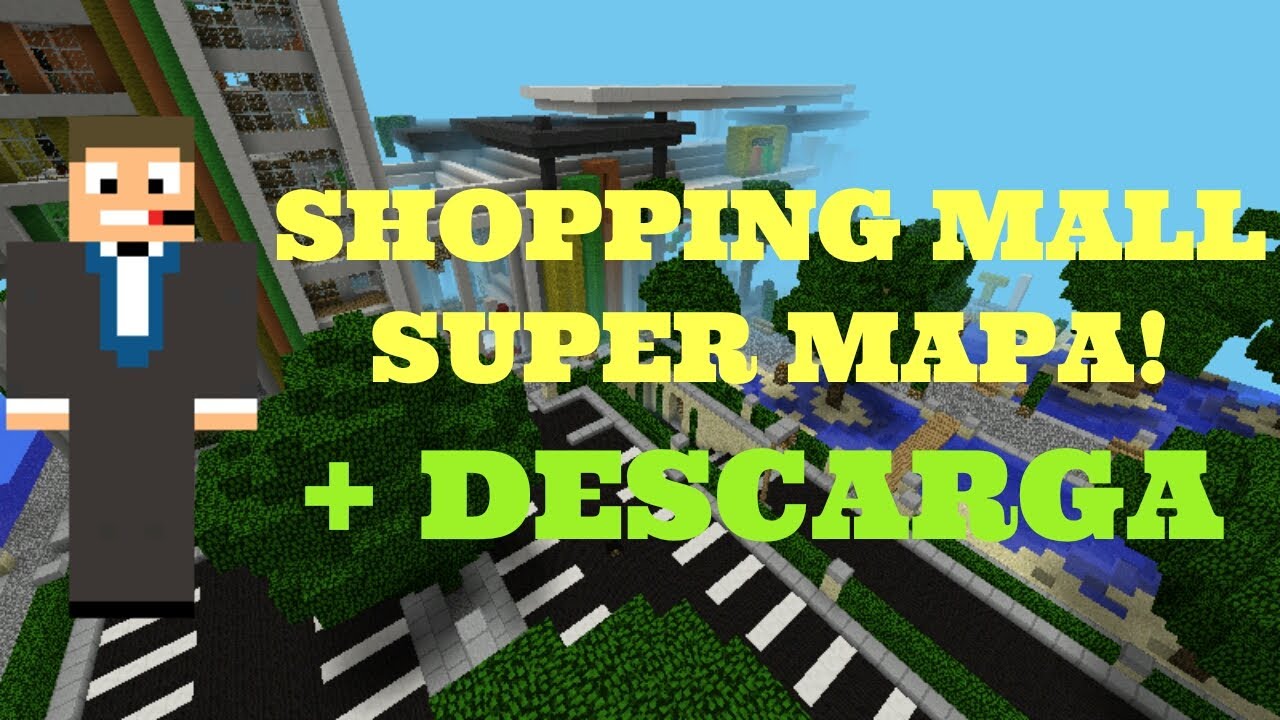 SHOPPING MALL - MINECRAFT PE - DOWNLOAD MAP - YouTube