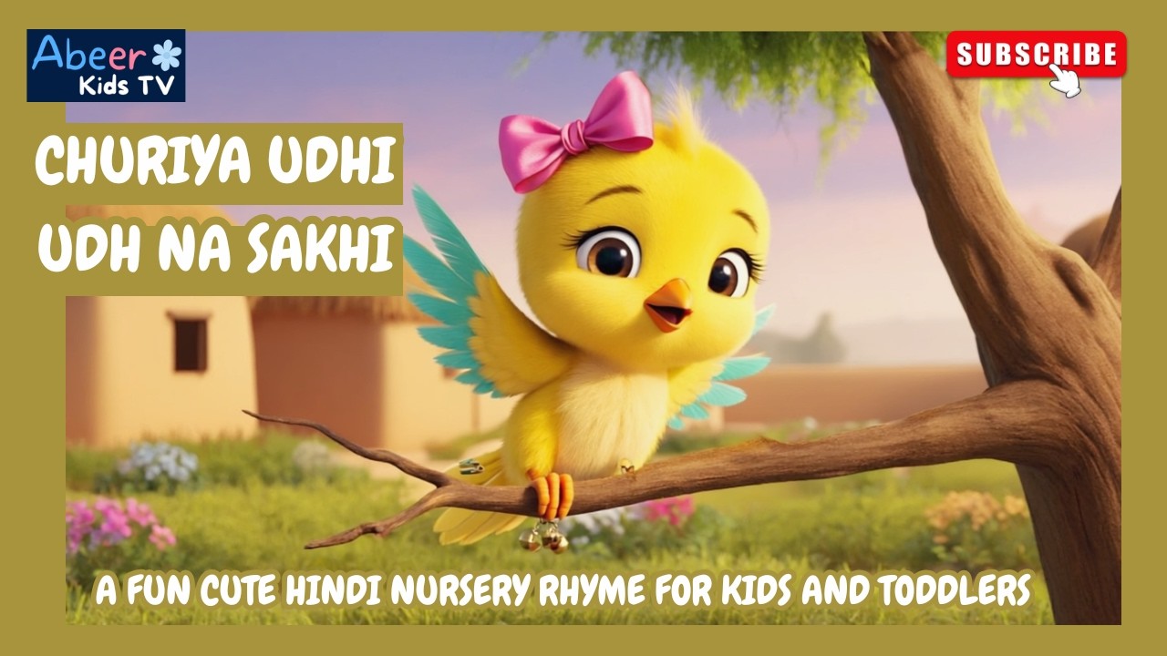 🐦 Chidiya Udi, Udh Na Saki | Fun Hindi Nursery Rhyme for Kids 🐦| Abeer ...