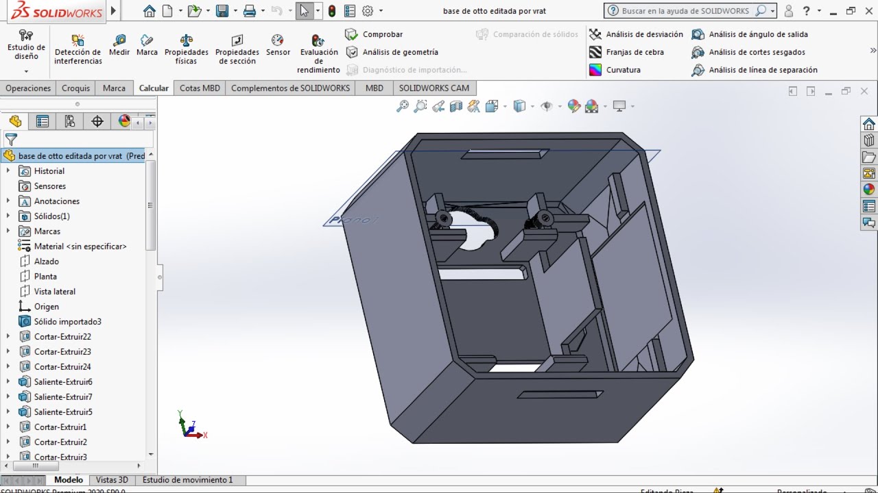 DISEÑO DEL ROBOT OTTO CON MATRIZ DE LEDS MAX7219 | SolidWorks - YouTube