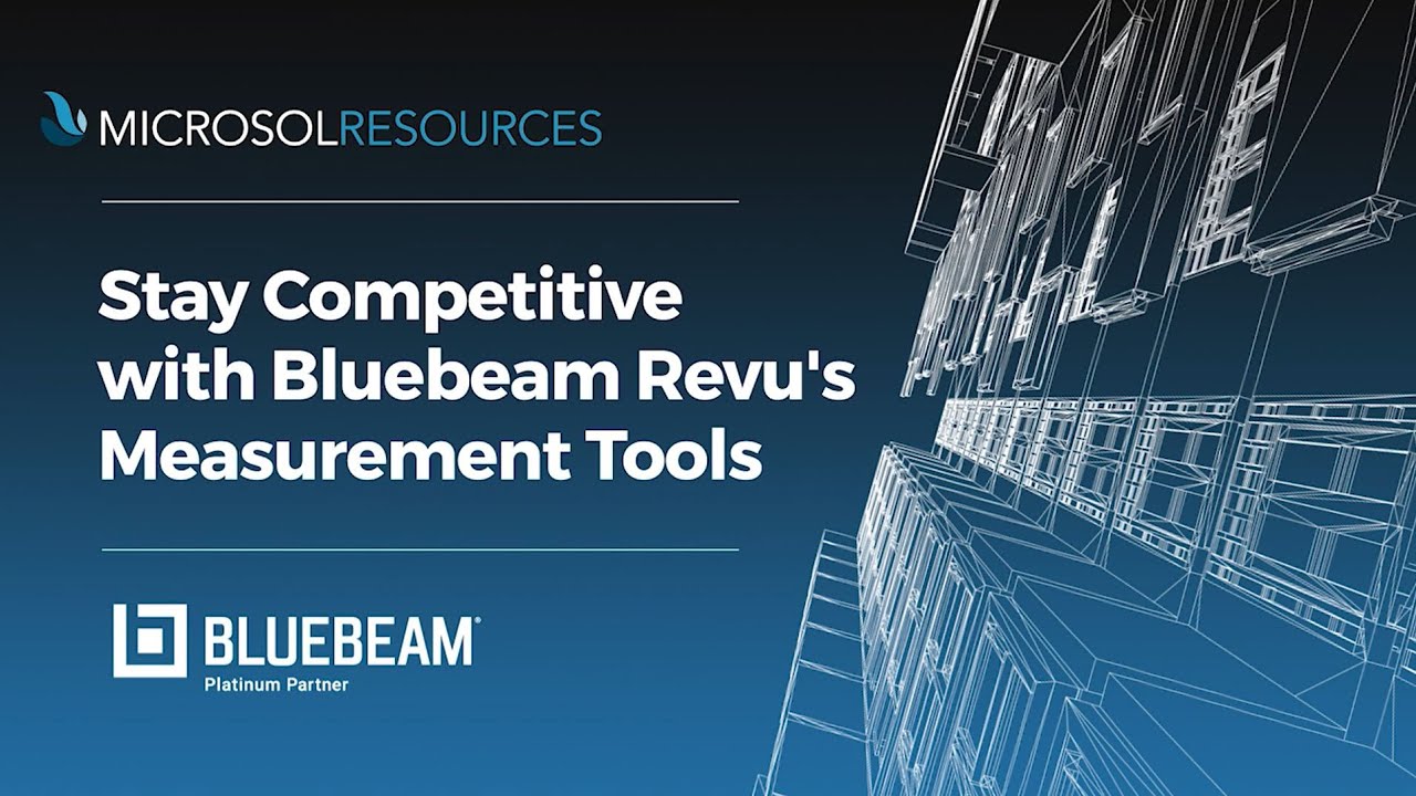 Stay Competitive with Bluebeam Revu's Measurement Tools - YouTube