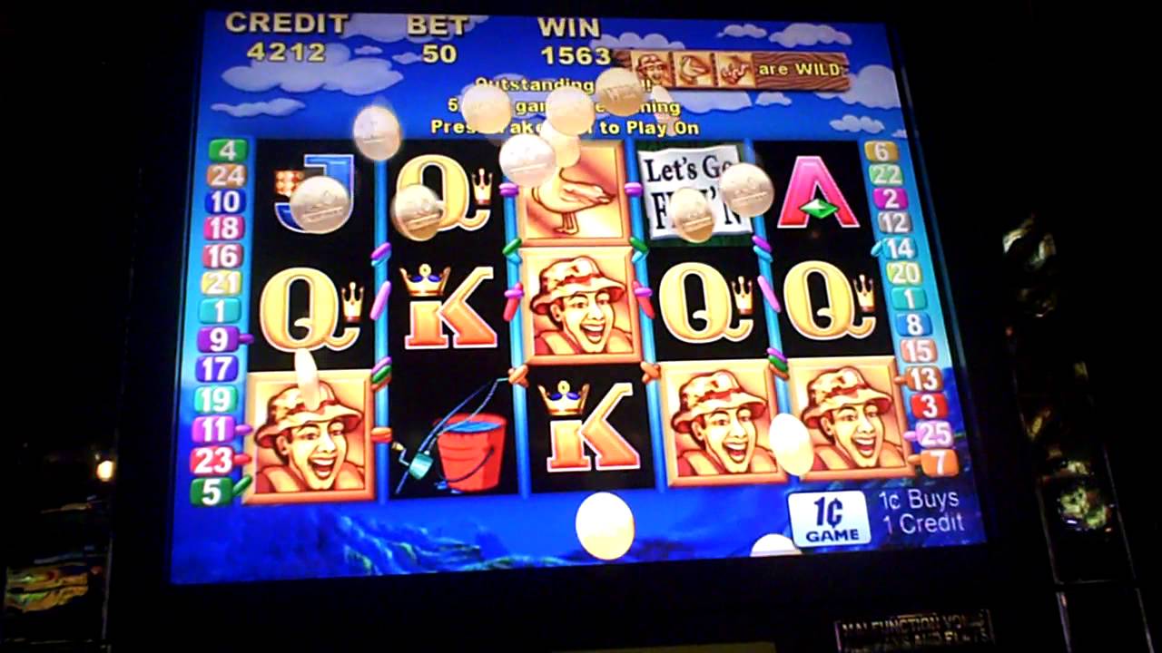Let's Go Fish'n Slot Machine Bonus - YouTube