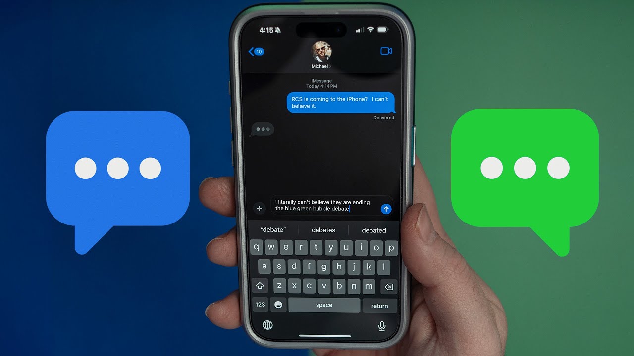 Bye-bye, Green Bubble? iMessage gets RCS - YouTube