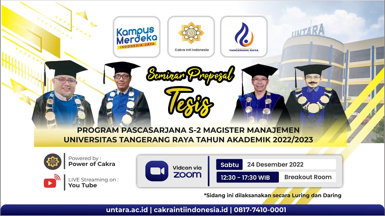 Live Stream Seminar Proposal Tesis Pascasarjana S-2 Megister Menejemen ...