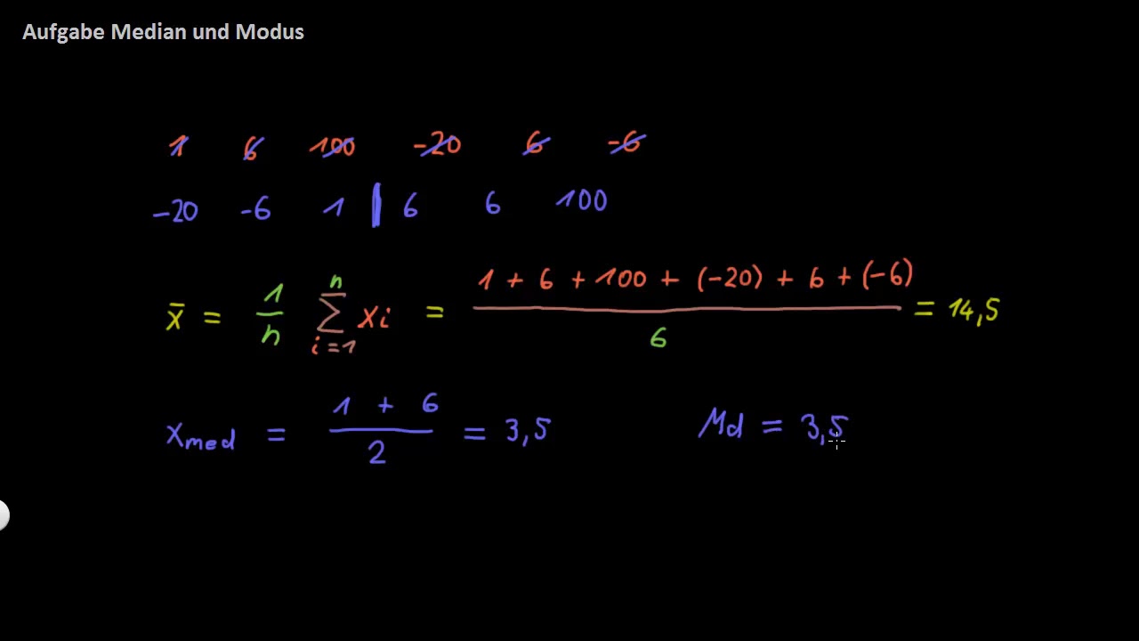 Statistik: Lagemaße Grundlagen: Aufgabe Median Modus - FernUni Hagen ...