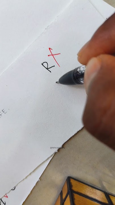 How to Write R in Calligraphy | Calligraphy alphabet Step-by-Step Guide ️ #shorts #art # ...