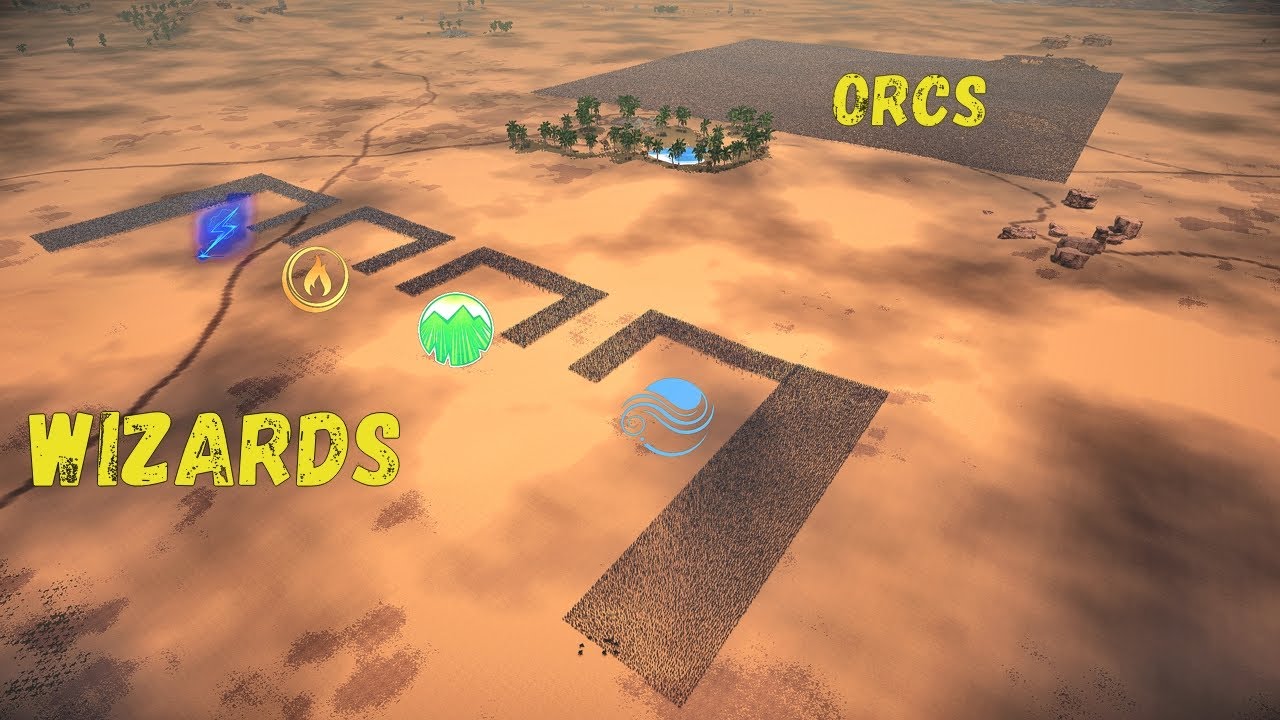 Wizards & Knights vs Orc Horde - UEBS 2 - YouTube