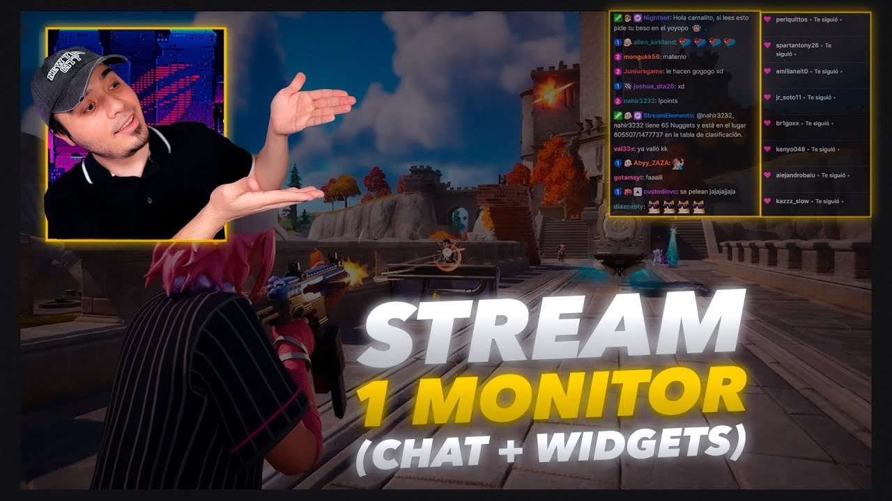 🔥 STREAM con solo 1 MONITOR!! - Chat + feed + widgets en tu pantalla ...