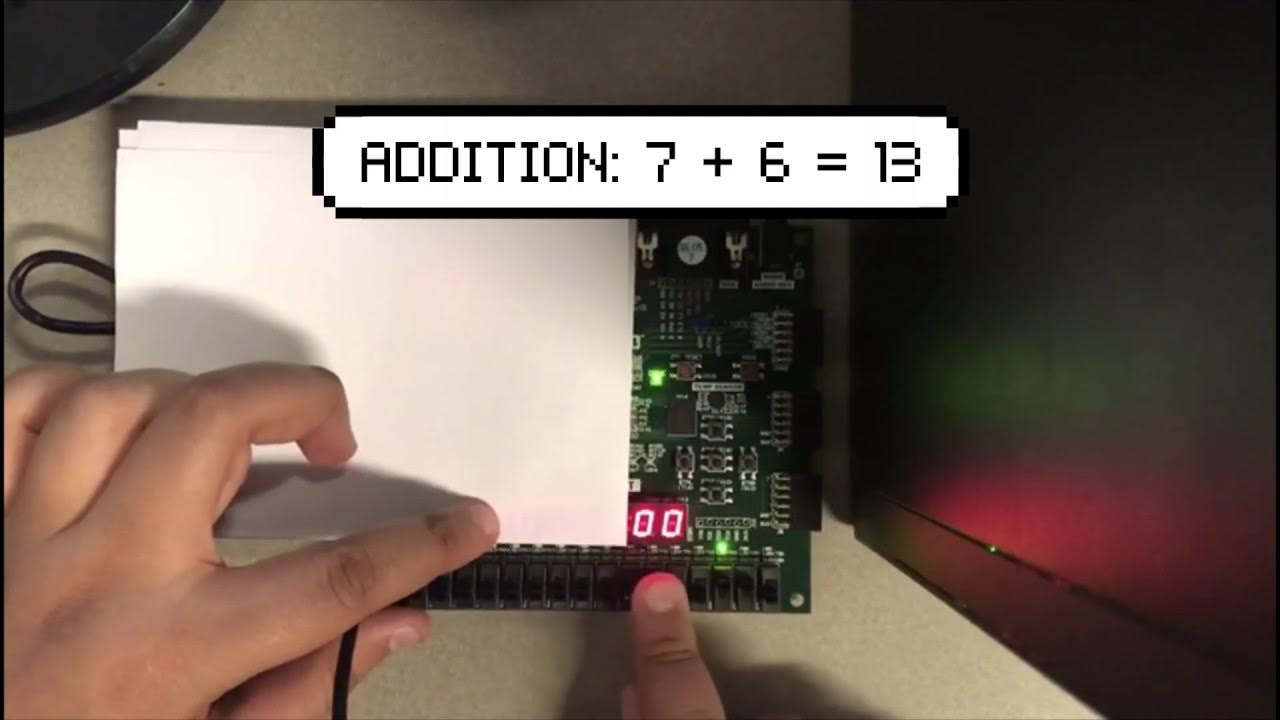 4 Bit FPGA Calculator Demo Video - YouTube
