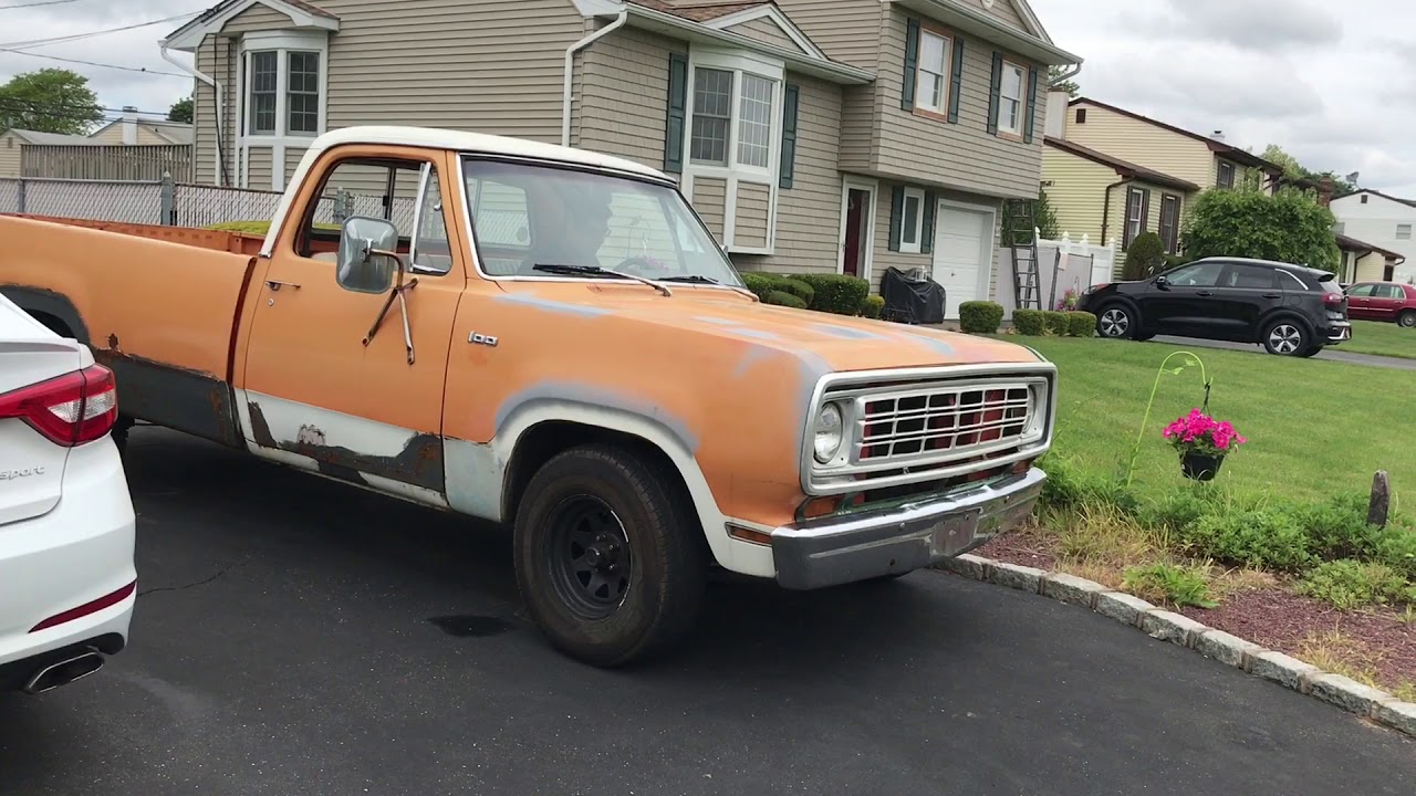 My 1972 Dodge D100 - YouTube