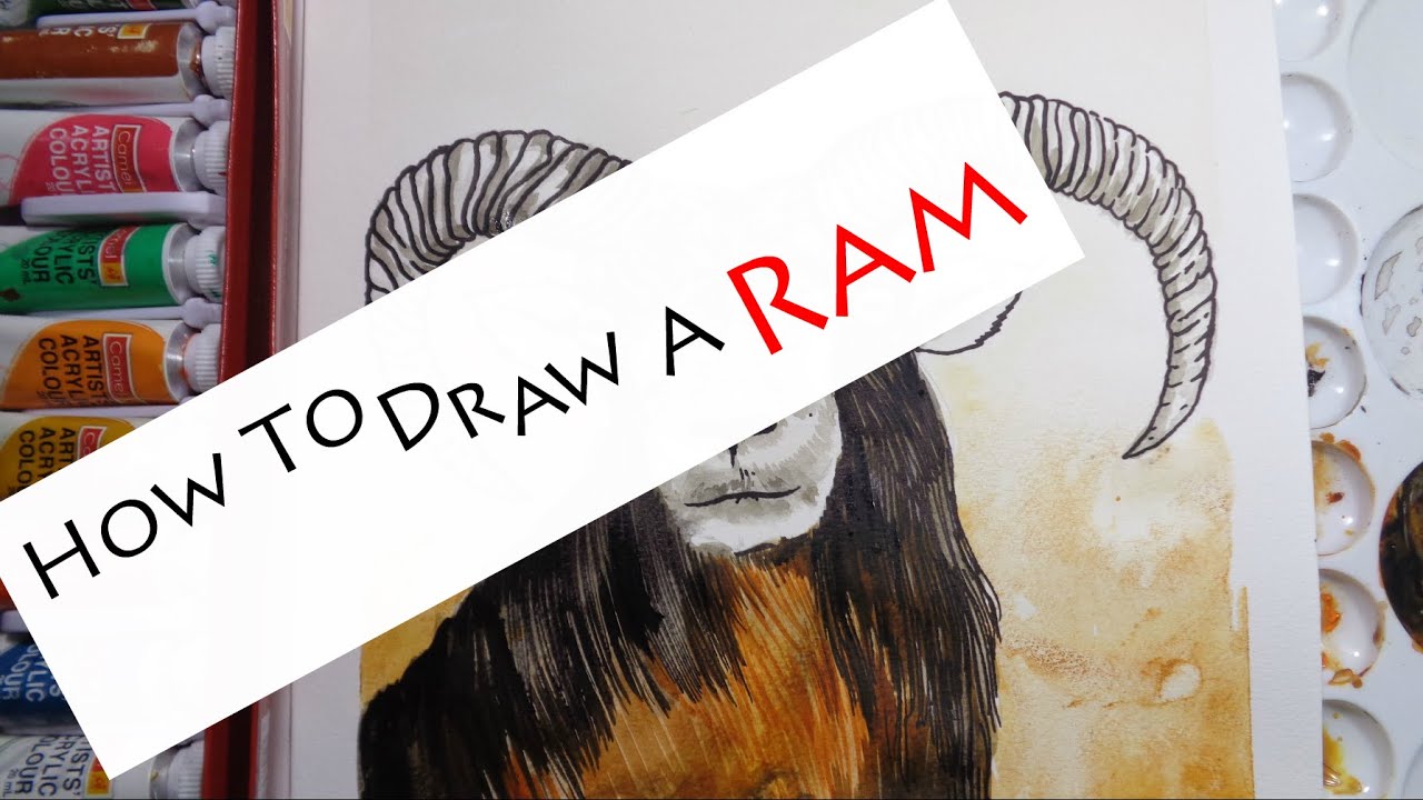Big Ram Rumble Drawing Tutorial 🐐॥बकरी ड्राइंग बनाने का सबसे आसान तरीका ...